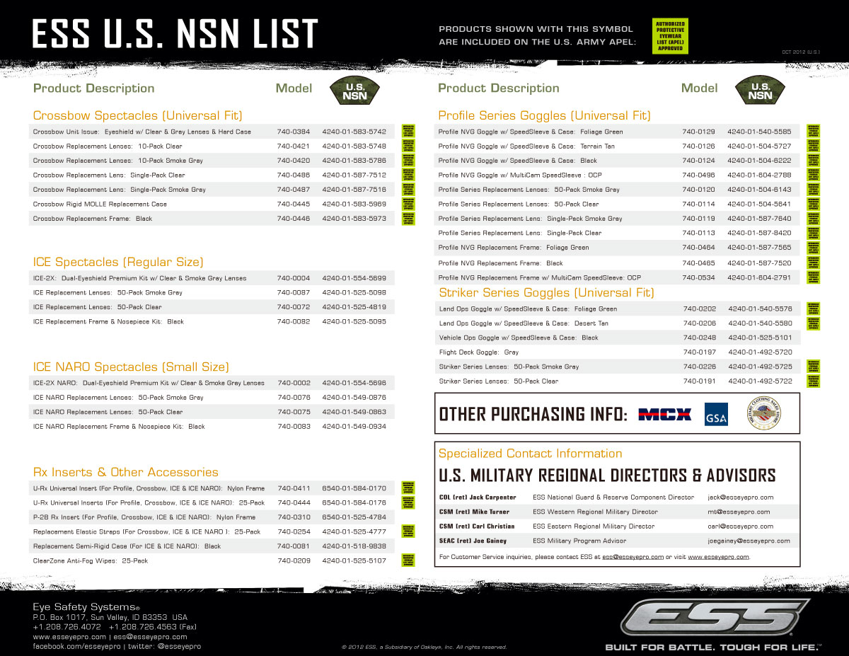 usnsn | ESSゴーグル・サングラス｜ESS Japan オフィシャルサイト